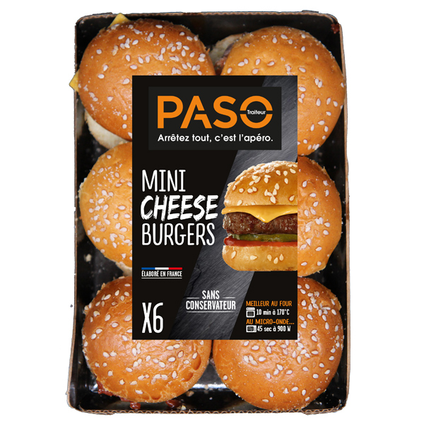 Mini Cheese Burgers – Préfou, Préfous à l'ail et Préfous bio, Mini ...